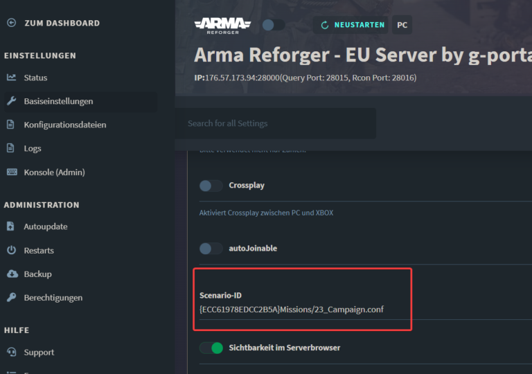 How do I install workshop scenarios on my ARMA Reforger server? - GPORTAL Wiki