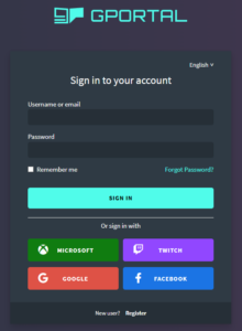 LogIn to GPORTAL with connected accounts | GPORTAL Wiki
