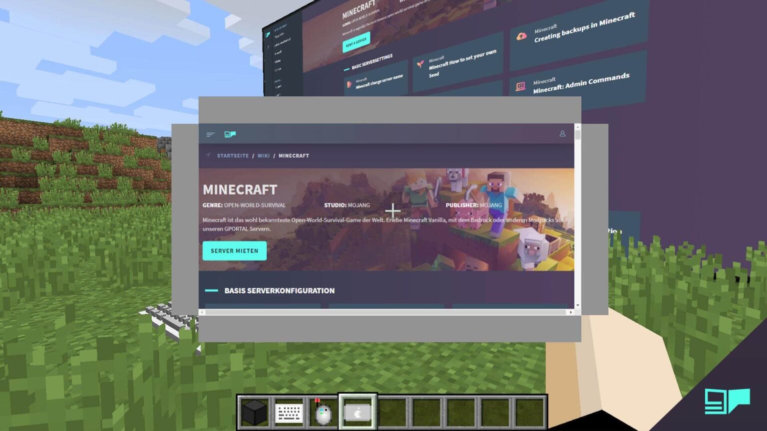Web Display Mod - Online surfen im Minecraft Game!