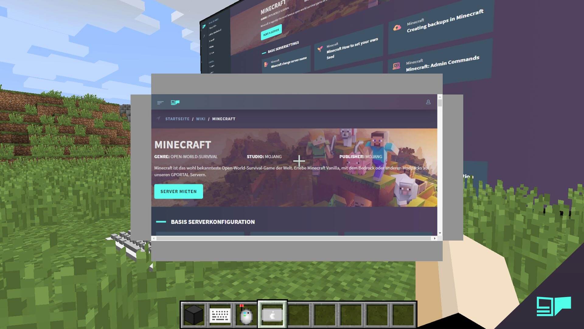 Web Display Mod - Online surfen im Minecraft Game!