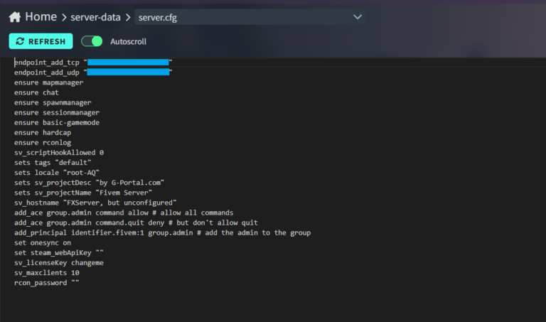 FiveM - Where can I find the configuration file for my server ...