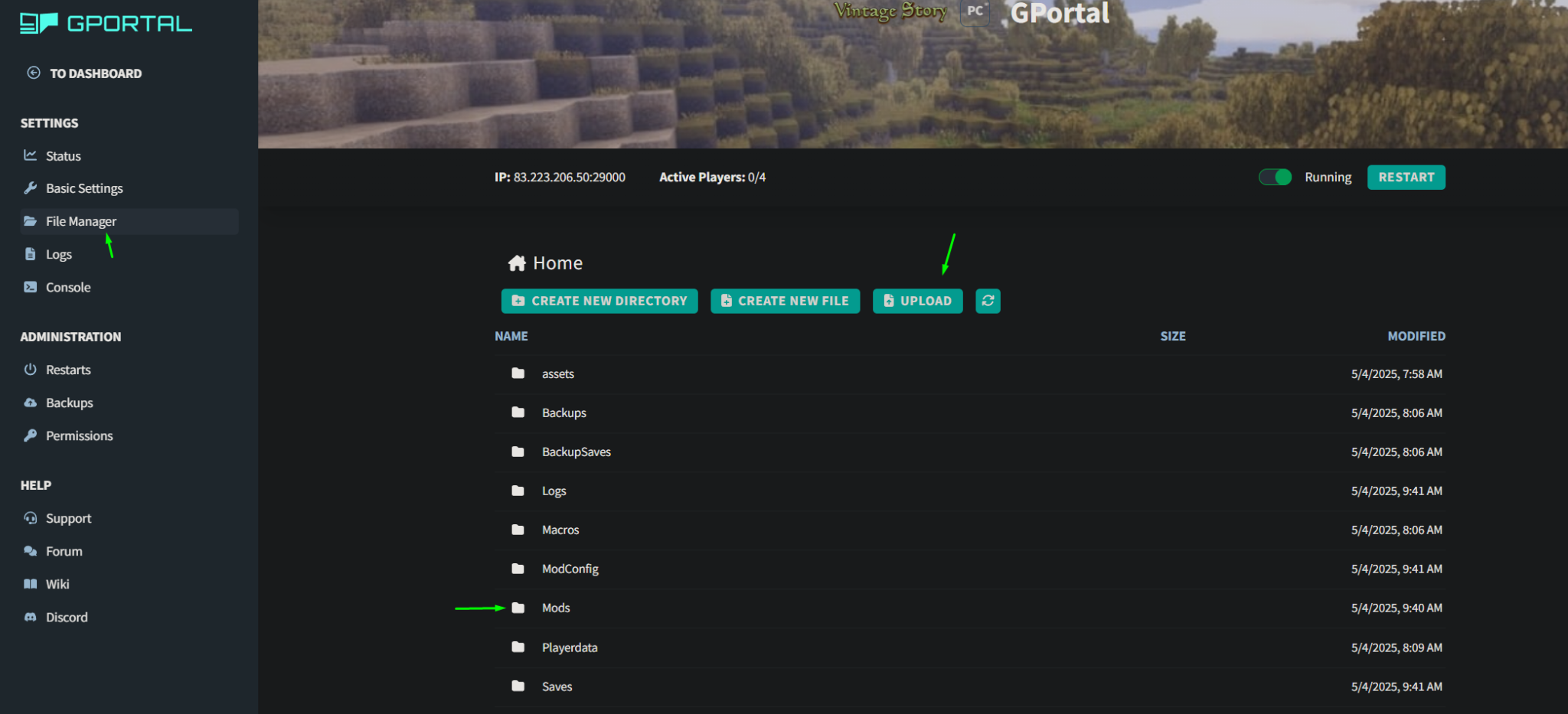 How to Add Mods to your Vintage Story Server - GPORTAL Wiki